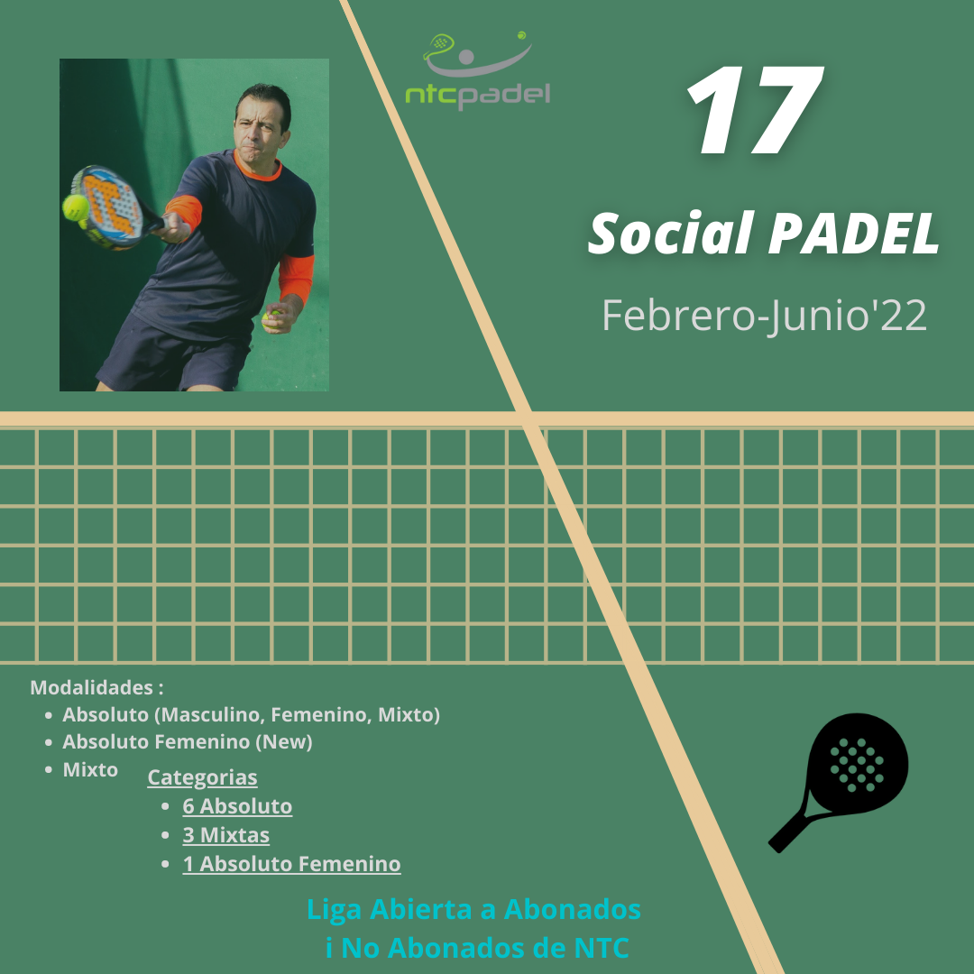 Torneo Social de Pádel en NTCPADEL 17 edición